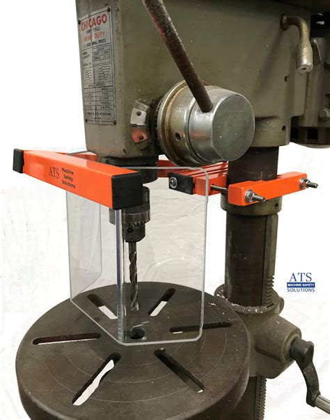 Drill Press Guard Osha Compliant Econ Series Ats Safety — Ats