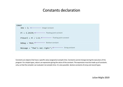 Modula 2 Tutorial 003 Declarations Ppt