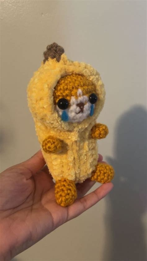 How To Crochet Banana Cat Crochet Crying Cat Hướng Dn Móc Meo