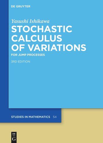 Stochastic Calculus Of Variations For Jump Processes Pdf Epub Version