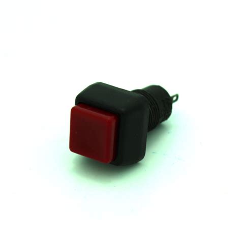 2 99 Square Red Button 10mm ON OFF Push Button Switch SPST Momentary Tinkersphere
