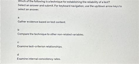 Solved Which Of The Following Is A Technique For