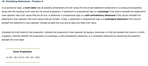 solved 10 classifying statements practice 3 in