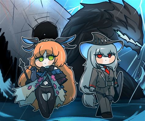 Skadi Ishmael Skadis Seaborn The Pallid Whale And Ishar Mla Arknights And 2 More Drawn By