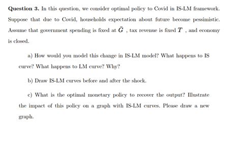 Solved Question 3 In This Question We Consider Optimal