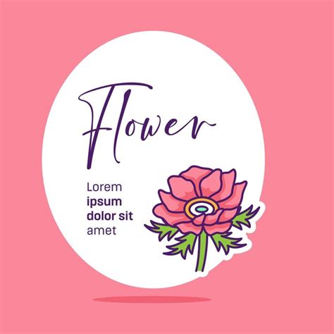 꽃 템플릿 초대 카드 디자인 프리미엄 벡터