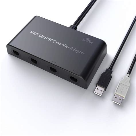 Buy Gamecube Controller Adapter Für Nintendo Wii U Und Pc Usb Mit 4