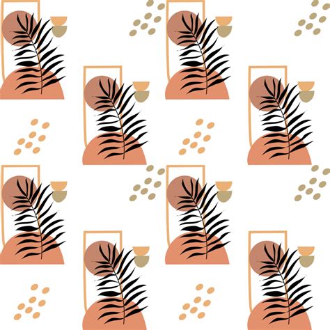 Botanical Boho Seamless Pattern 12995983 Png
