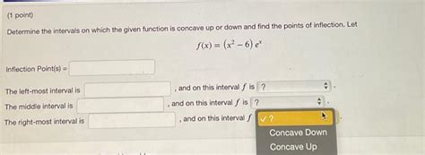 Solved Determine The Intervals On Which The Given Function Chegg