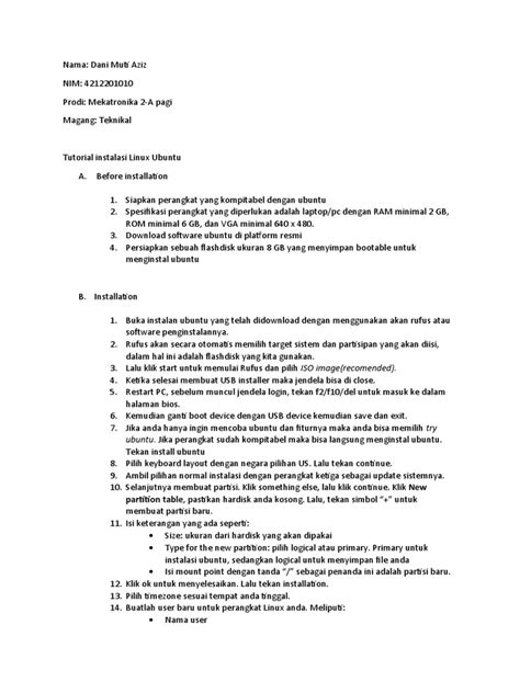 instalasi ubuntu pdf komputer