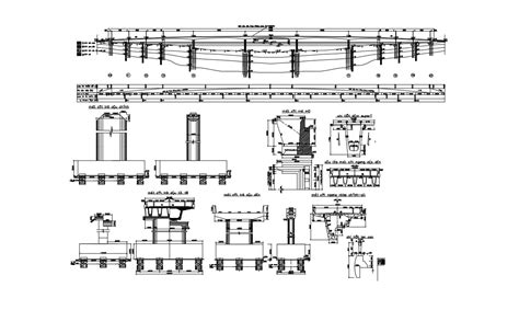 Bridge Design And Construction CAD Drawing Cadbull