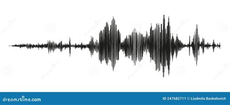 Seismograph Measurement Or Lie Detector Graph Seismic Measurements With Data Record Vector