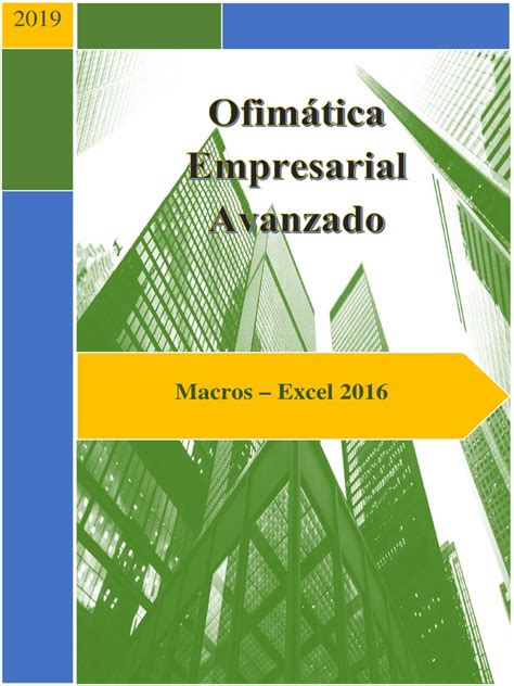curso avanzado excel macros parte i pdf macro informática