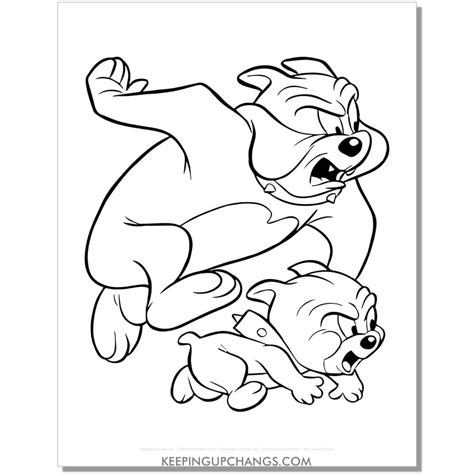 Tom And Jerry Spike Coloring Pages 2025