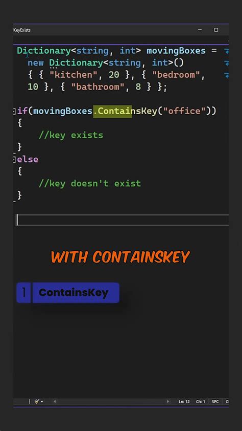 3 Methods To Check If A Key Is In The Dictionary C Dictionary Tips