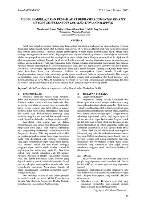 pdf media pembelajaran rumah adat berbasis augmented reality metode