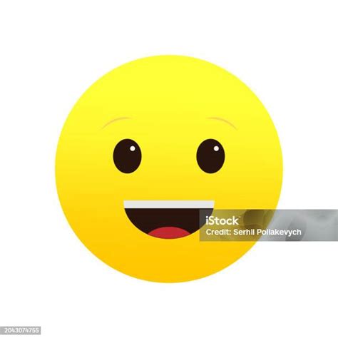 행복한 얼굴 이모티콘 환한 미소 이모티콘 긍정적 인 감정 표현 벡터 일러스트 레이 션입니다 주당순이익 10 감정에 대한 스톡 벡터 아트 및 기타 이미지 Istock