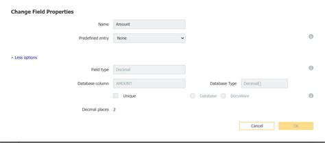 How To Make A Database Field A Unique Entry · Docuware Support Portal