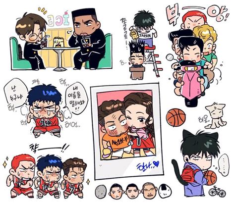 S♡🏀에 있는 핀 캐릭터 일러스트 귀여운 그림 만화 그림