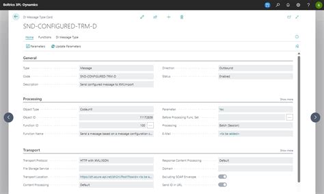 Message Type Snd Configured Trm D Learn 3pl Dynamics