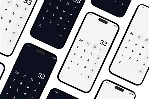 calculator neumorphism figma