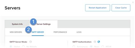 Configure The SMTP Server