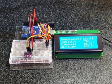 BME I C Pressure Humidity Temperature Sensor Module ProtoSupplies