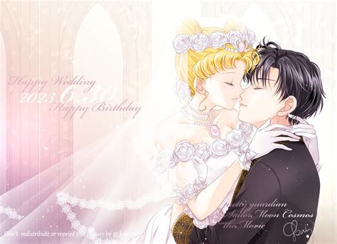Tsukino Usagi And Chiba Mamoru Bishoujo Senshi Sailor Moon Drawn By