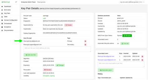 Manage User Ids Flowcrypt Docs
