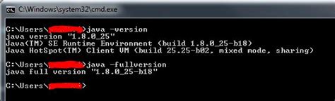 java version vs java fullversion stack overflow