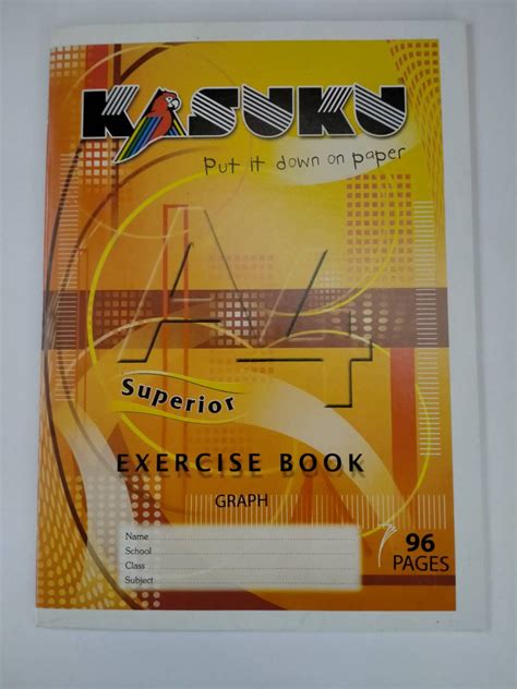 Graph Exercise Book Manilla Cover 48 Pgs 162mmx203mm Kasuku