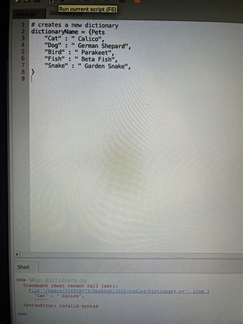 Whys My Dictionary Not Working R Coding For Teens