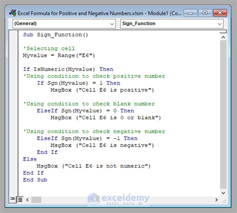 How To Apply Formula For Positive And Negative Numbers In Excel