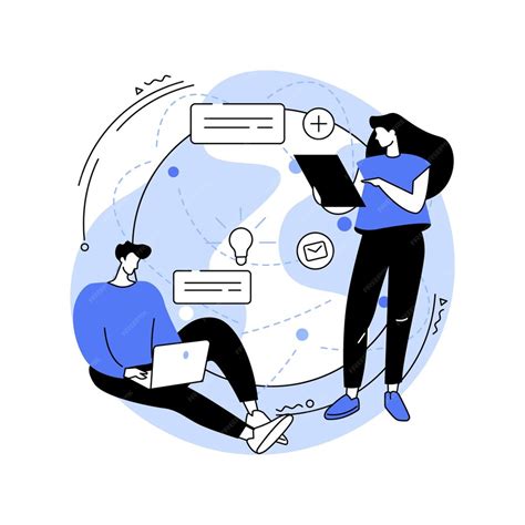 Premium Vector Global Web Connection Abstract Concept Vector Illustration