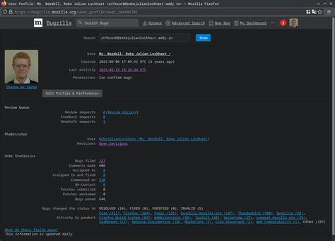 Tracking Can I Follow A Users Activity On A Bugzilla Instance Web
