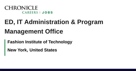 Ed It Administration And Program Management Office Job With Fashion