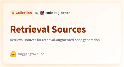 Retrieval Sources A Code Rag Bench Collection