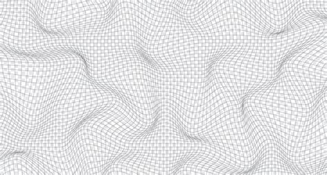 Premium Vector Abstract Wavy 3d Mesh Geometric Dynamic Wave Distorted Square Grid Warped Mesh