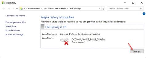 Windows 10 File History Not Working SOLVED