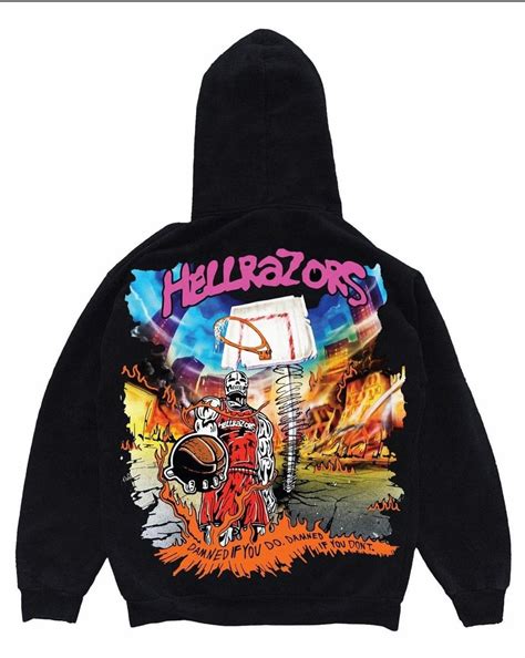 Warren Lotas Warren Lotas Hellrazors Hell Court Hoodie Grailed