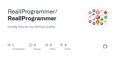 Github Reallprogrammer Reallprogrammer Config Files For My Github Profile