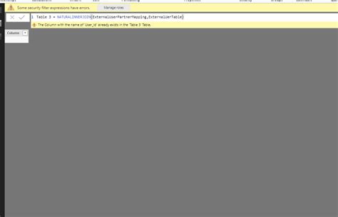 power bi dax join error microsoft fabric community
