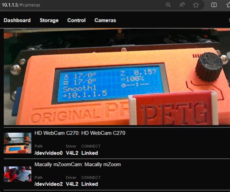 Camera Not Visible On Prusa Connect But Working On Prusa Link Introduction Instructions