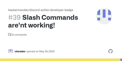 slash commands are nt working · issue 39 · hackermondev discord