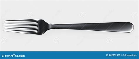 D Render Of Fork Stock Illustration Illustration Of Table