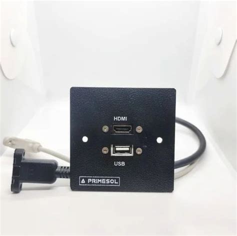 2a Metal Hdmi Usb Face Plate Finish Type Glossy Module Size 2