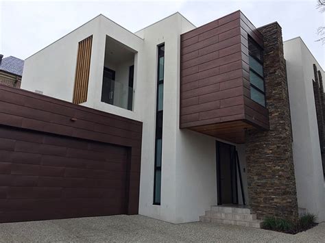 PVDF Aluminium Antique Copper Flat Lock Panels Architectural Cladding Australia ARCHCLAD