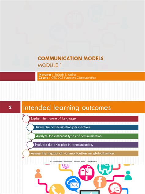 Module 1 Communication Models Download Free Pdf Communication Psychological Concepts