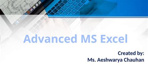 A Detailed Introduction Of Ms Excel Is Given In Short Ppt