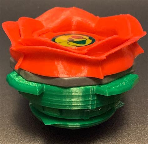 Beyblade Thorn Rose Complete 3d Print Pla Vforce Etsy